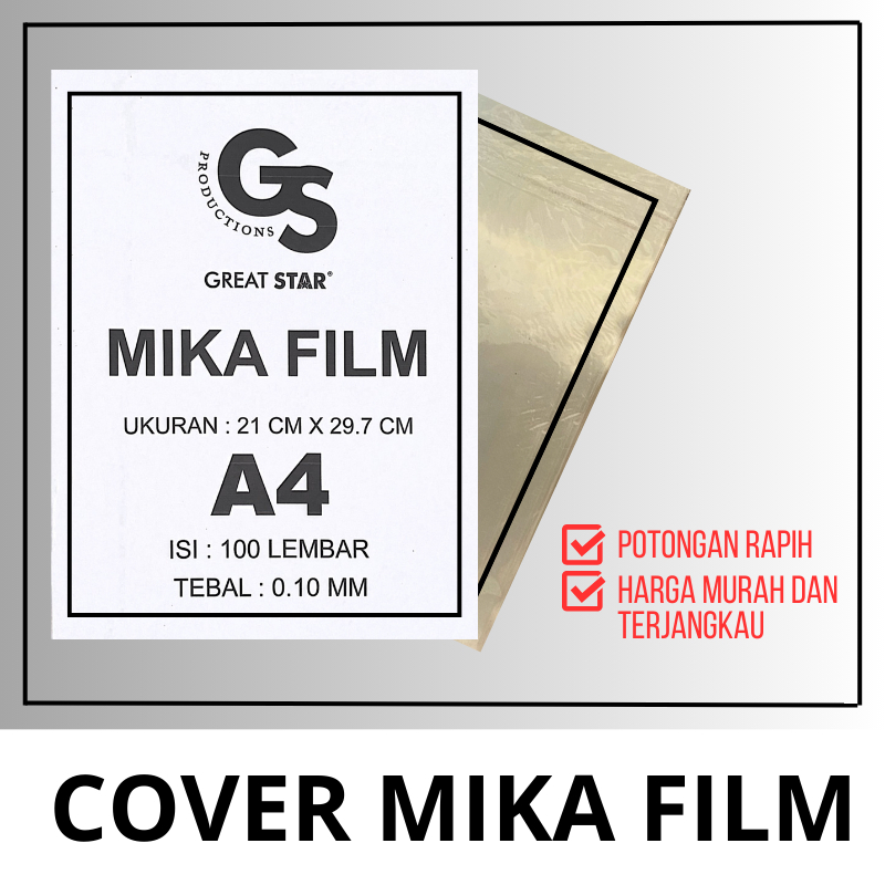 Plastic Mica Film A4 I Mica Volume 0.10MM GREAT STAR A4/100 Sheets ...