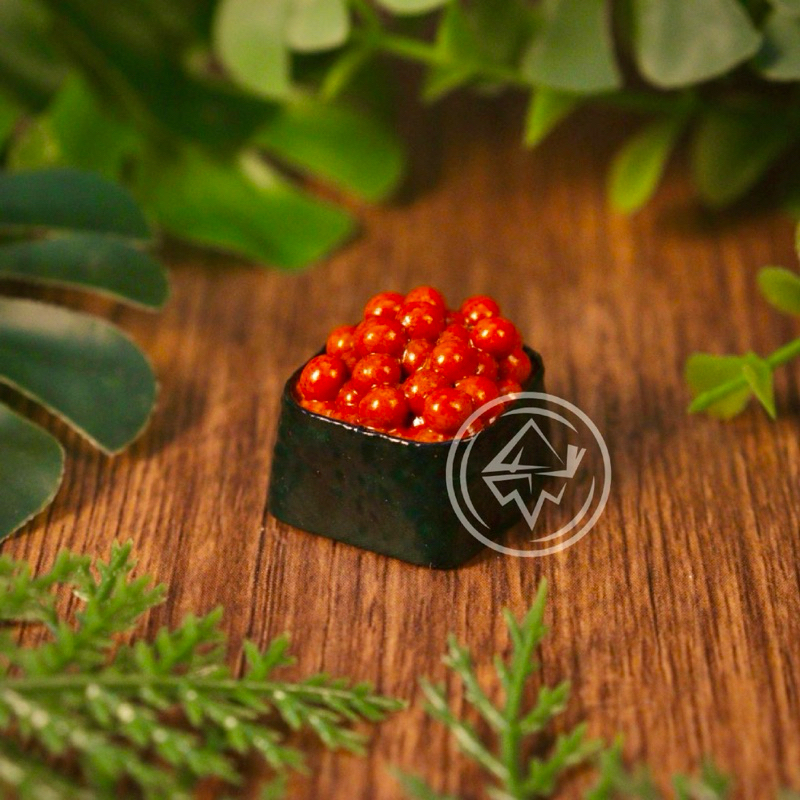 Sushi artisan keycaps salmon roe ikhura roll japanese keycaps food ...