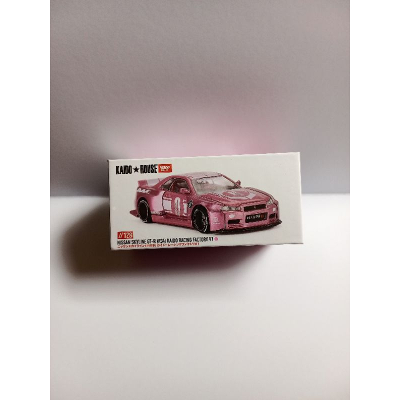 Minigt KHMG128 Nissan Skyline GT-R R34 Kaido Racing Factory V1 Pink ...
