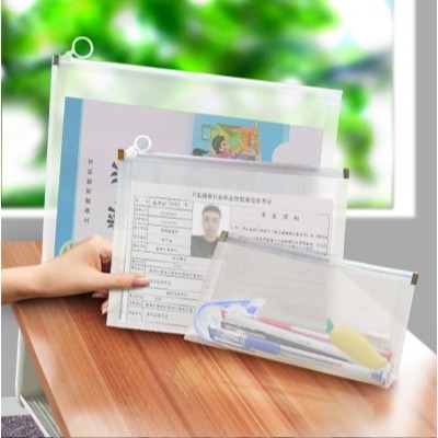 Transparent Plastic Letter Map Envelope Pouch Ziplock Zipper Bag HVS ...
