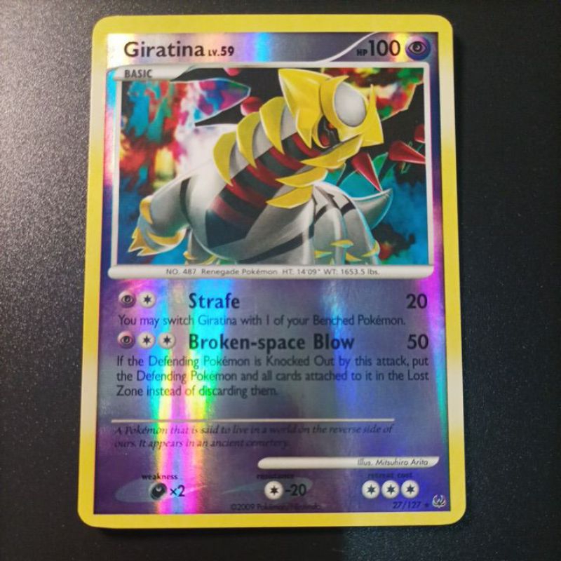 POKEMON GIRATINA PLATINUM BASE REVERSE FOIL | Shopee Philippines
