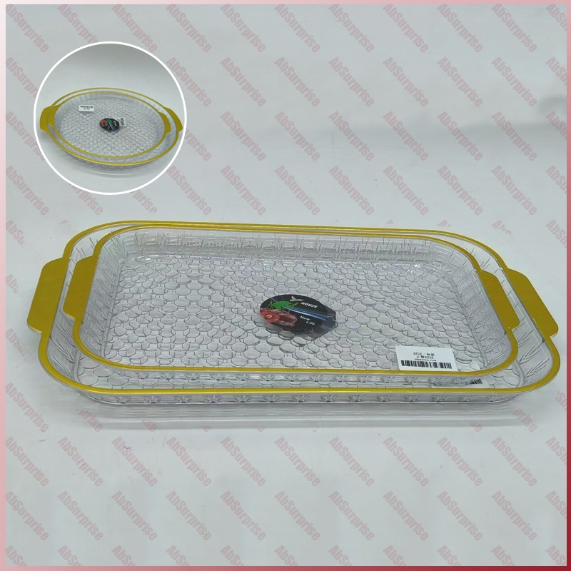 Ebal Square Fruit Plate Home Place Coaster Multipurpose Long Tray Tray ...