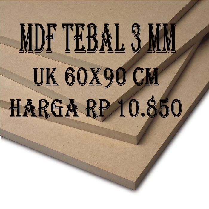 3mm MDF BOARD Size 60x90 cm | Shopee Philippines