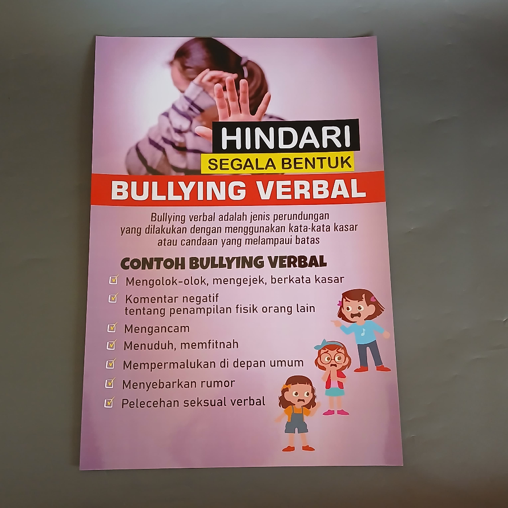 Poster Avoid All Bullying Shapes - Sample Bullying Verbal Poster - Stop ...