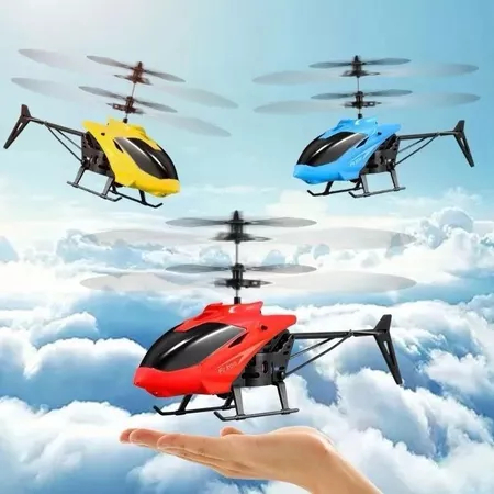 FLYING HELICOPTER TOY WITH REMOTE CONTROL / CHILDREN'S TOY HELICOPTER ...