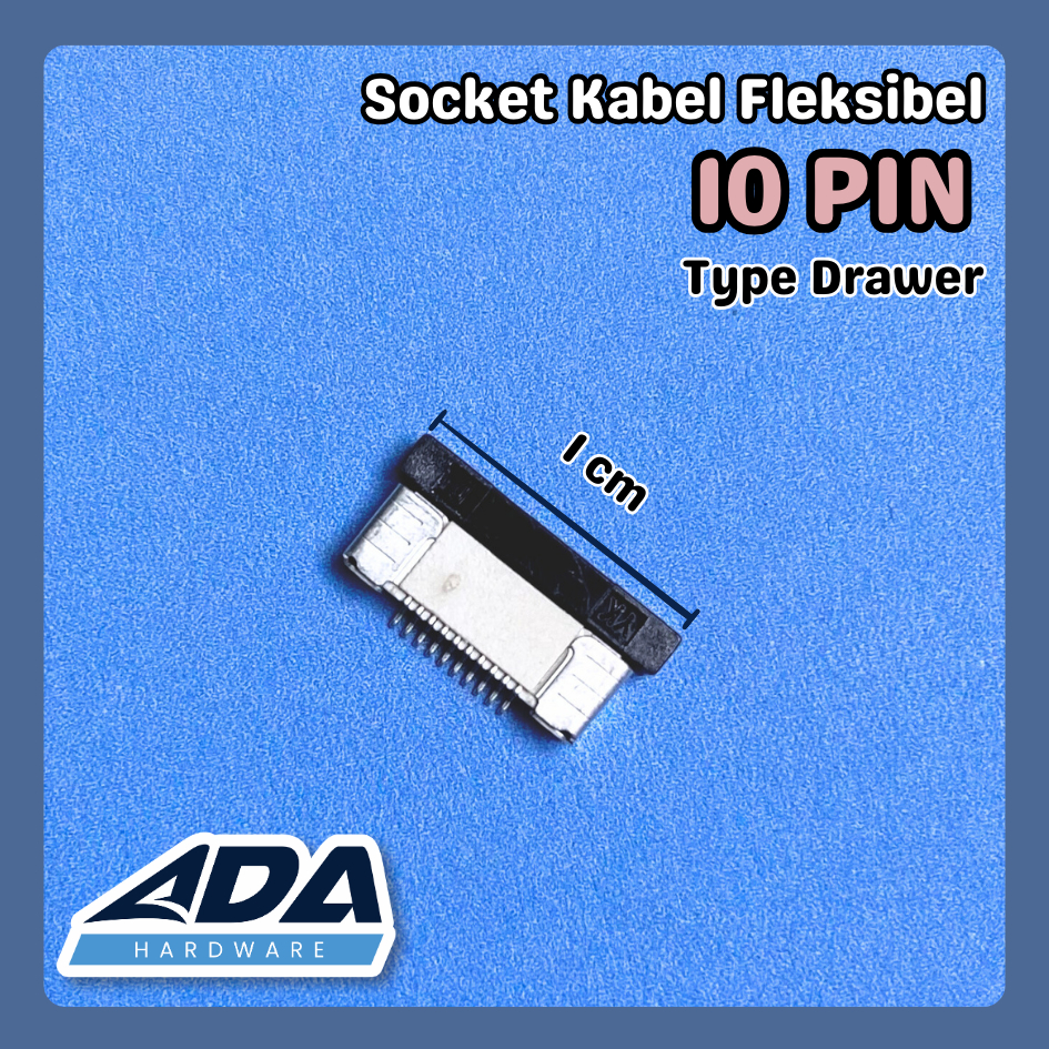 10-pin Flexible Cable Socket Connector Type Drawer Pitch 0.5mm | Shopee ...