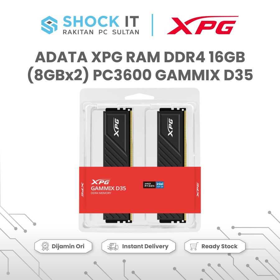 Adata XPG RAM DDR4 16GB (8GBx2) PC3600 GAMMIX D35 | Shopee Philippines