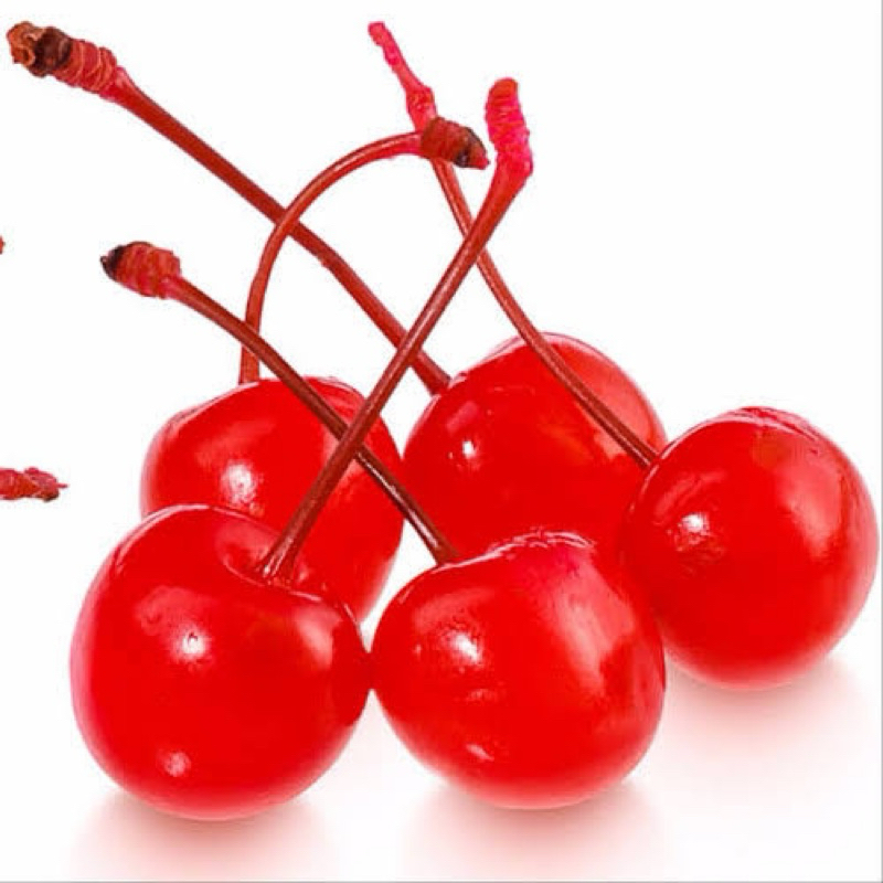 MERAH HIJAU Cherry stems / red cherries / green cherries with stems ...