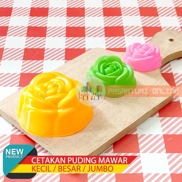 MAWAR 3-size Rose Pudding/Rose Agar Jelly Pudding/Plastic Rege | Shopee ...