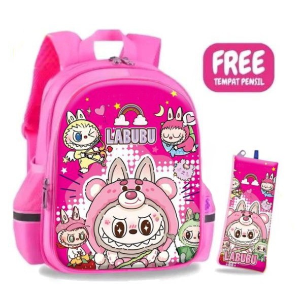 Bpt VIRAL LABUBU Latest School Bag Children Backpack Cartoon Doll ...
