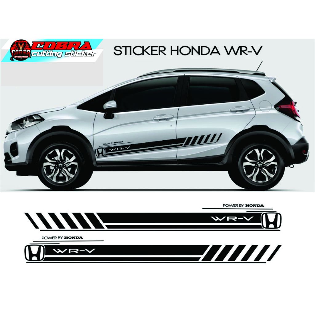 Honda CAR STICKER WR-V CUTTING STICKER LIST CAR SIDE BODY WR-V | Shopee ...