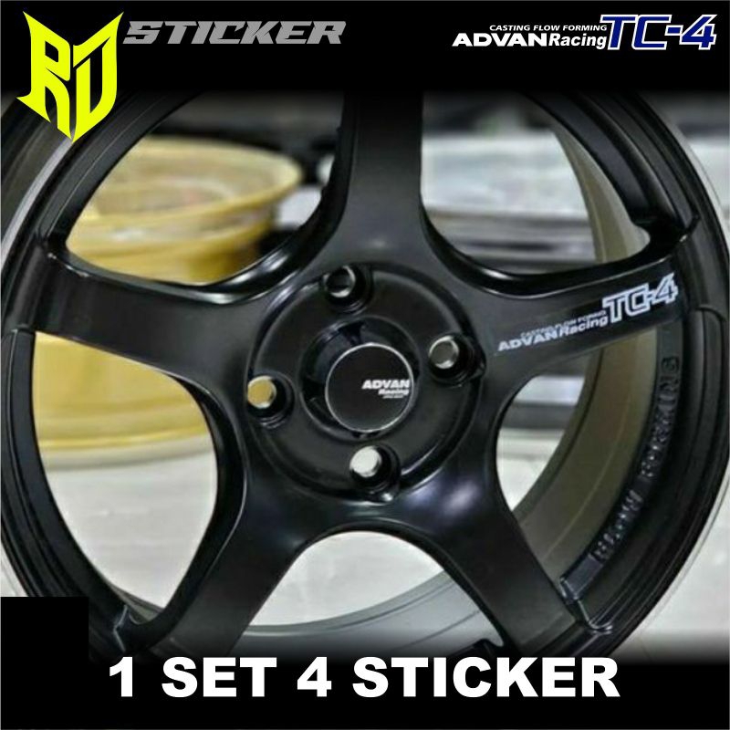 Car rim sticker. advan tc4 rim sticker | Shopee Philippines