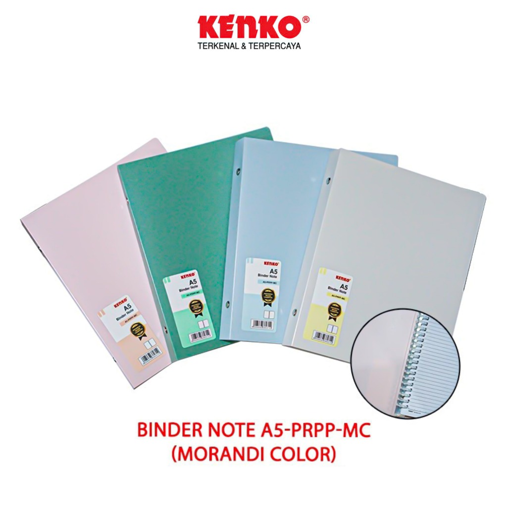 Binder Note Kenko A5-PRPP-MC Morandi (Plastic Ring) | Shopee Philippines