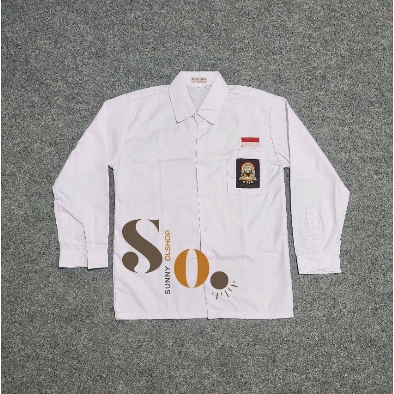 PUTIH Long Sleeve White Shirt Long Sleeve High School Uniform SMK High ...