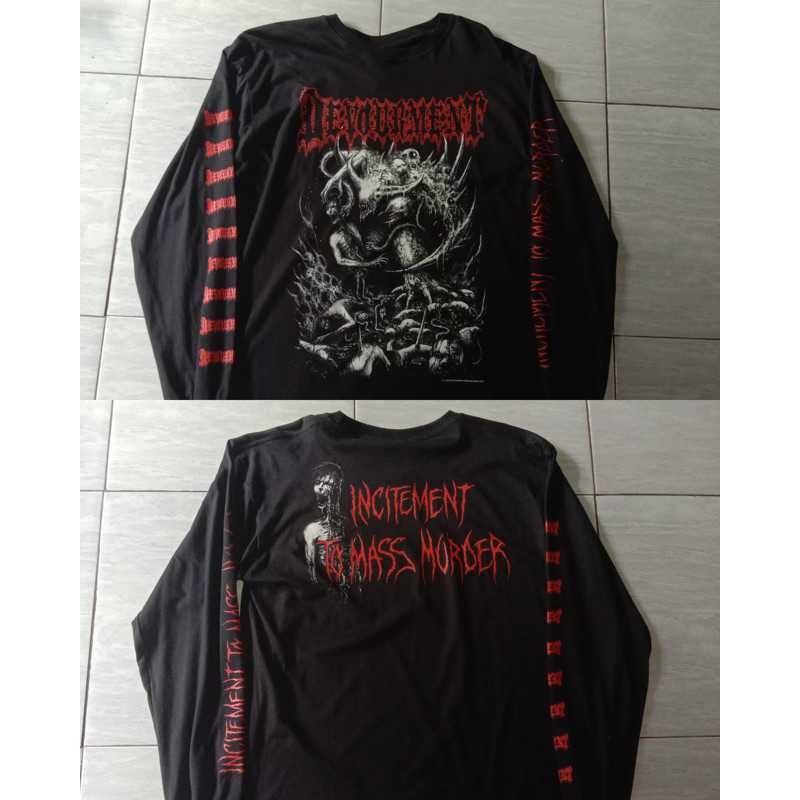 Devourment incitement to mass murder art - LONGSLEEVE ORIGINAL official ...