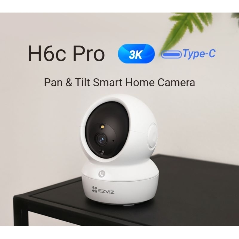 Camera|Cctv Ezviz H6C Pro 3K 5MP Indoor WiFi Camera Pan Tilt Zoom Color Night Smart Tracking NEW ...
