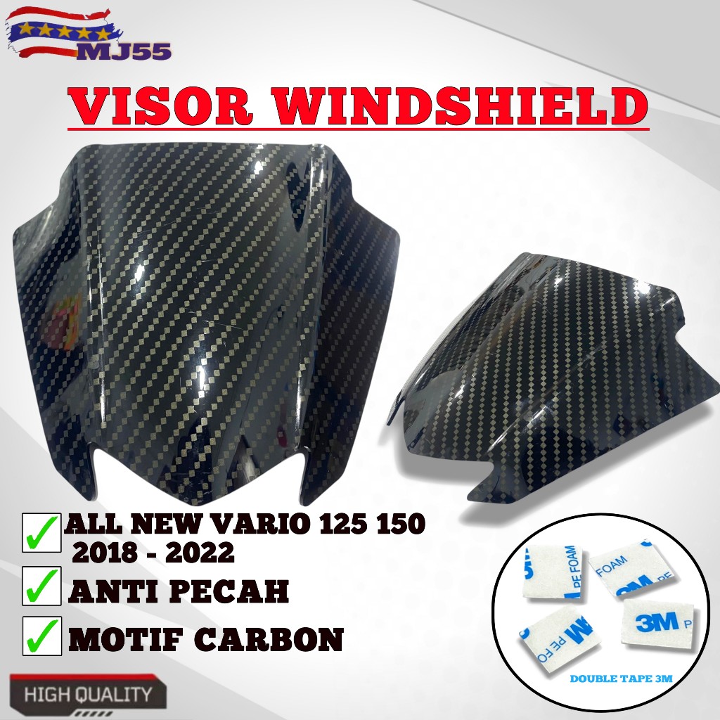 Visor WINDSHIELD VARIO 125 NEW 2023 FULL CARBON VISOR VARIO NEW 125 ...