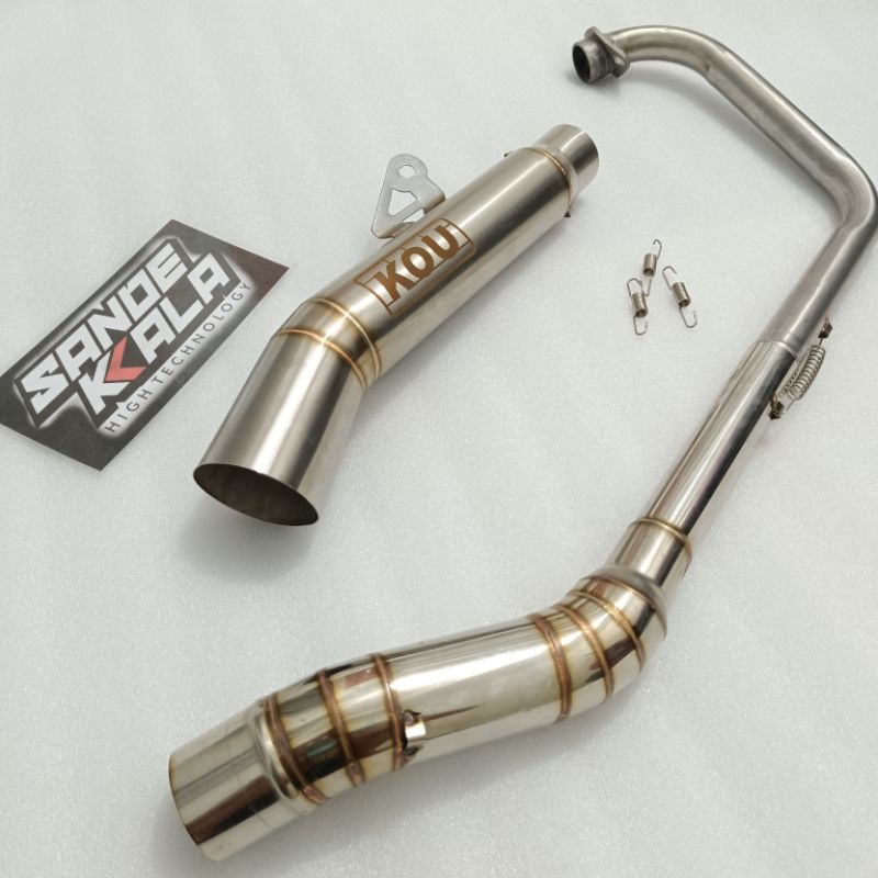 Canister AUN Fullsystem 51mm open Spec exhaust Pipe Tmx 125 155 Raider ...