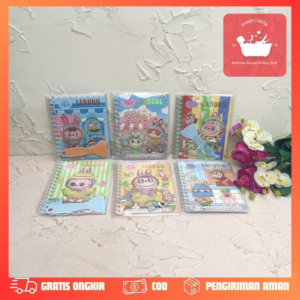 LABUBU SPIRAL STICKER SZ-149 ST-1587 CUTE STICKER BOOK UNIQUE NICE GIFT ...