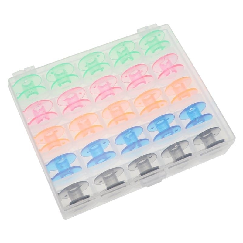 Bobbin set thread spool with bobbin case 25pcs bobbin spool bobbin case ...