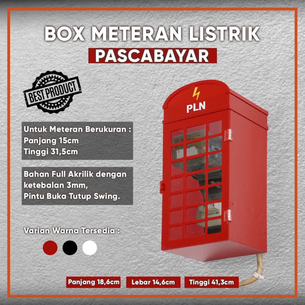 Postpaid Acrylic PLN Electricity Meter Box | Shopee Philippines