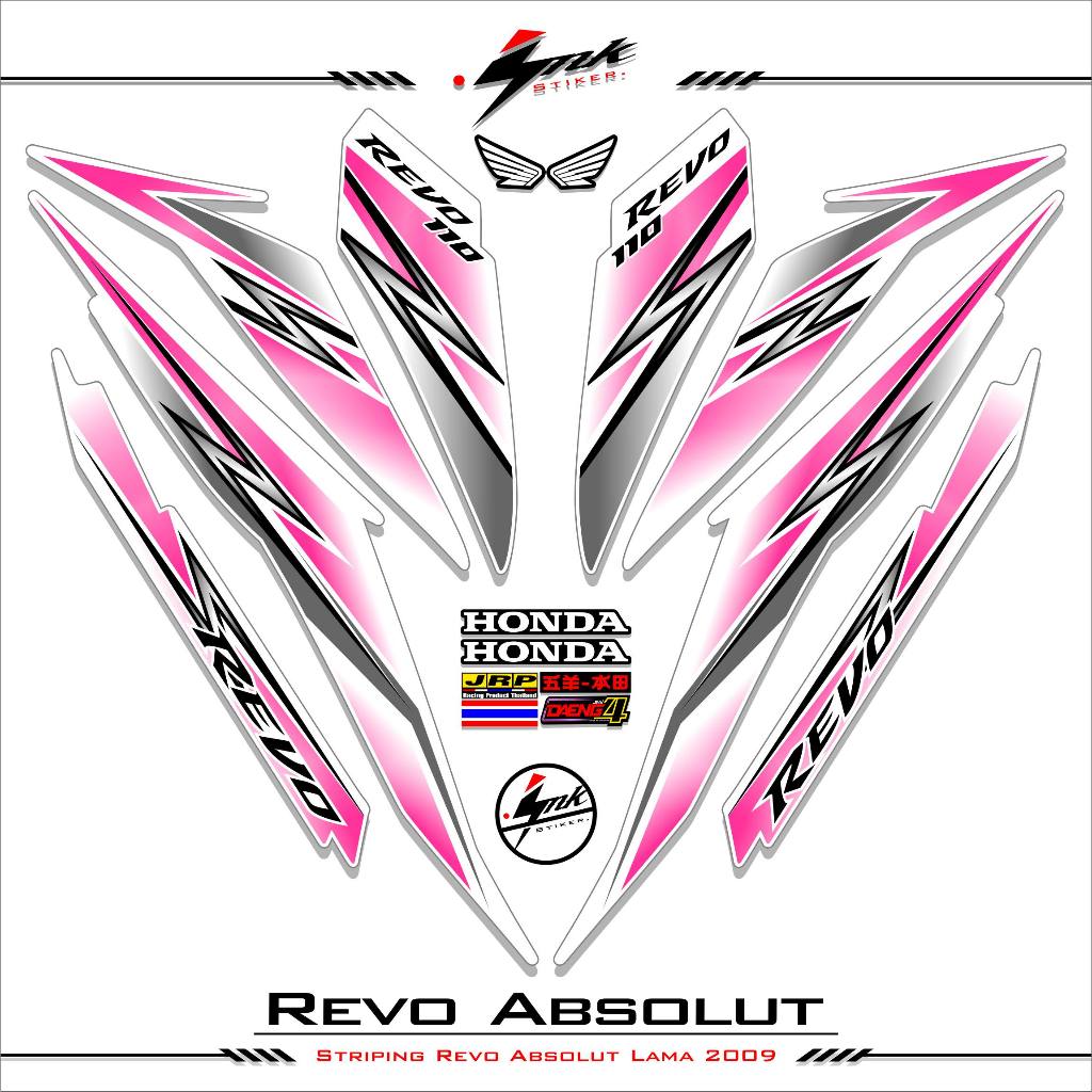Old Honda Revo Absolut Striping Stickers 2008 2009 Revo Striping ...