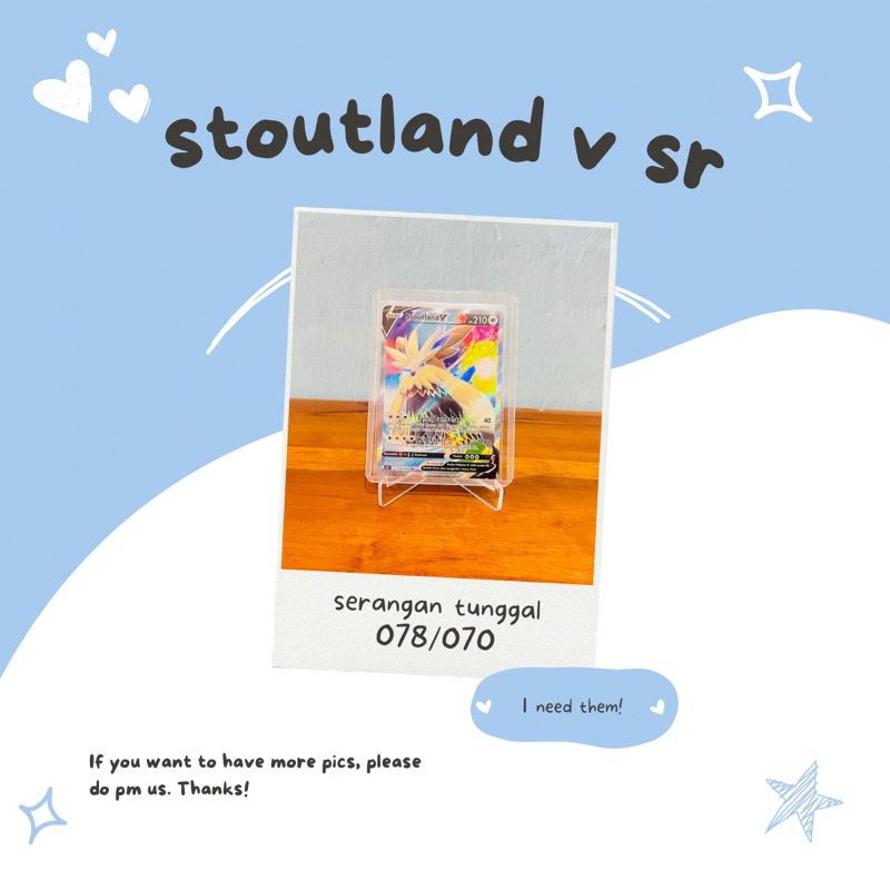 Stoutland V SR S5I 078/070 Pokemon TCG Indonesia | Shopee Philippines