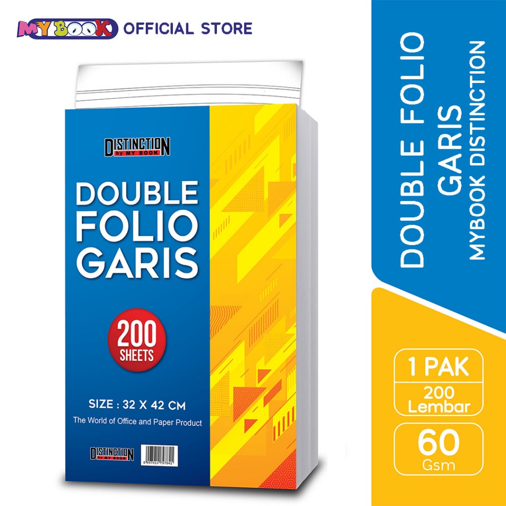 My Book Distinction Double Folio Line Paper 200 Sheets | Shopee Philippines