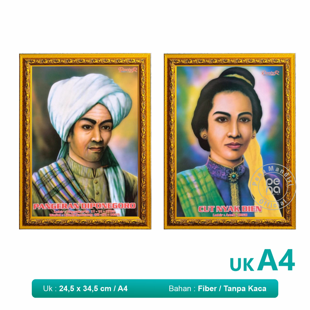 A4+ National Hero Figure Frame - UK A4+ Hero Figure | Shopee Philippines