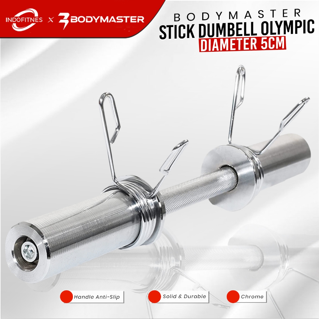 Bodymaster Stick 50CM Dumbell Olympic Plate 5cm - Gym iron barbell ...