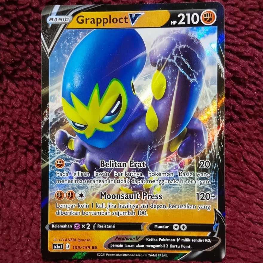 Grapplot V RR sc3a - Pokemon TCG Indonesia foil holo | Shopee Philippines