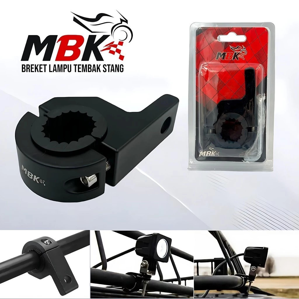 Mbk Handlebar Shooting Light Bracket Made of Aluminum and Rubber, 1 Pcs ...