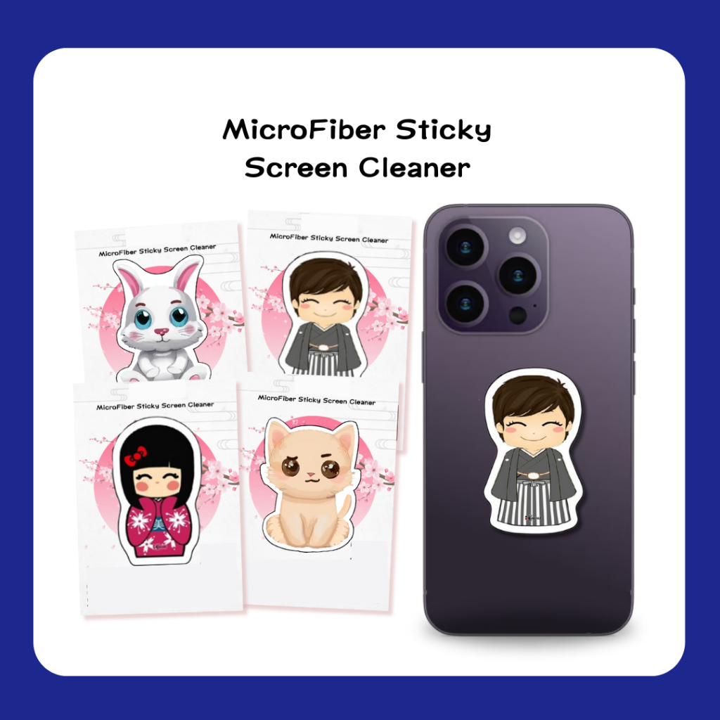 LAYAR IKawai Sticky Screen Cleaner Microfiber Cloth LCD Mobile Phone ...