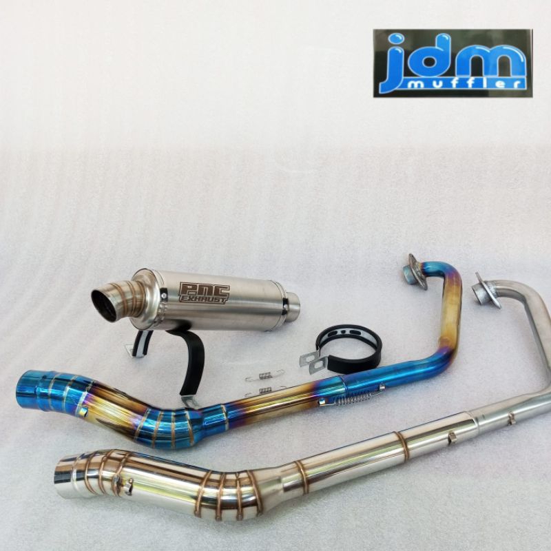 Pnc exhaust racing exhaust round jenong bass sound cool use Vixion ...