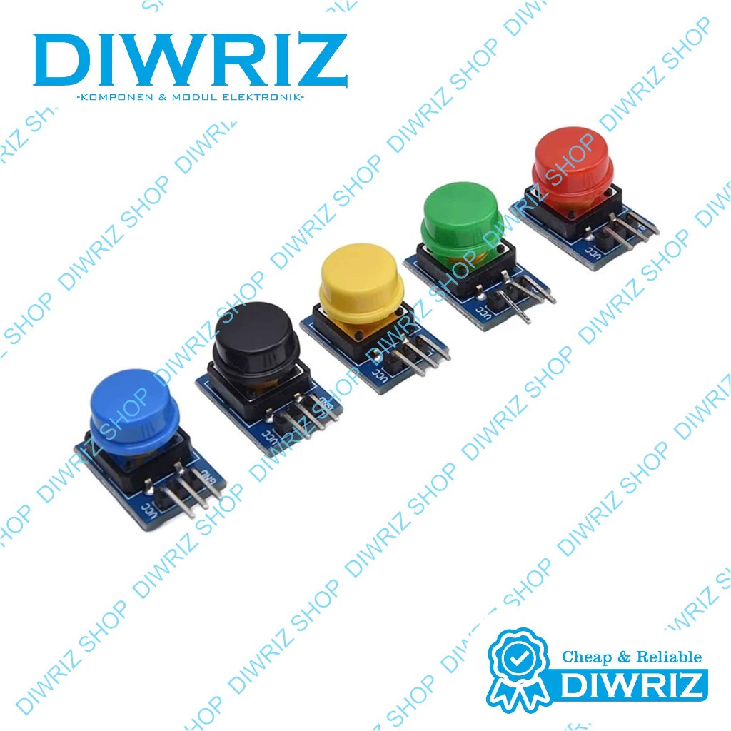 3 Pin Momentary Tactile Switch Push Button Push Switch Module 12mm | Shopee Philippines