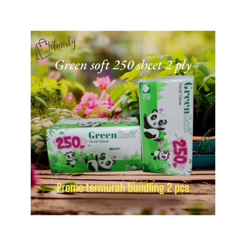 Greensoft tissue 250 sheets 2 ply - package of 2 tissues | Shopee ...