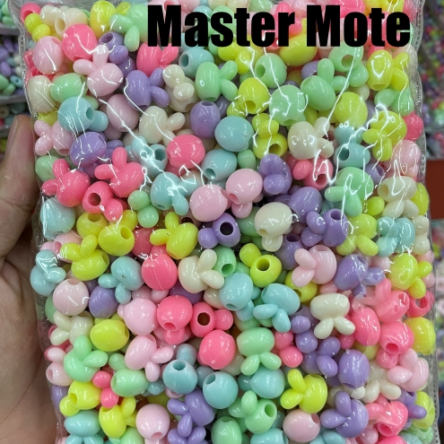 Mote pastel beads, rabbit models, mix pastel colors, craft materials ...