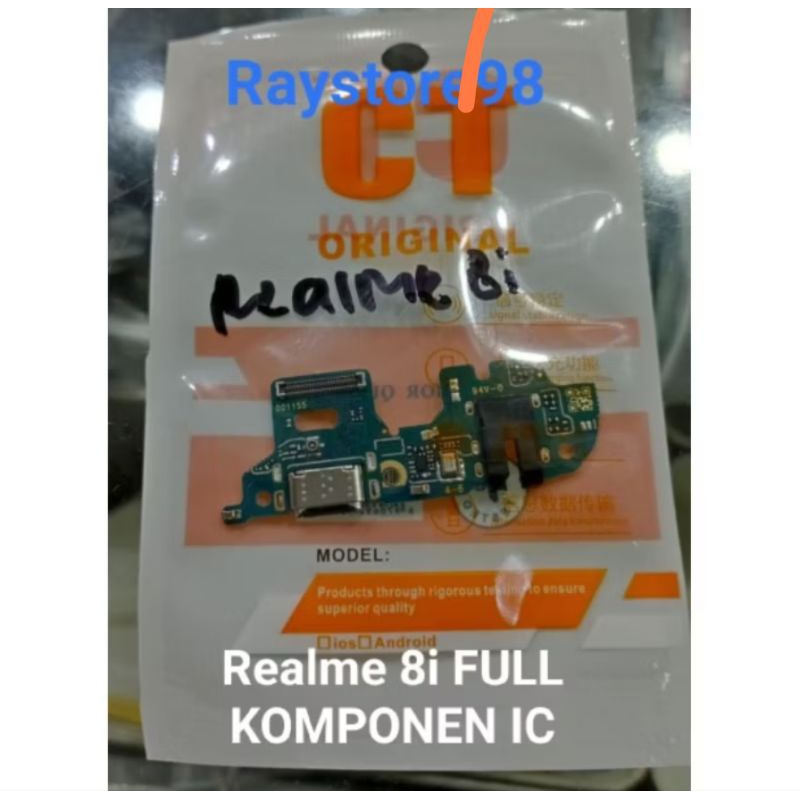 Realem 8i FULSET IC CHARGER CONNECTOR CAS BOARD ORIGINAL | Shopee ...