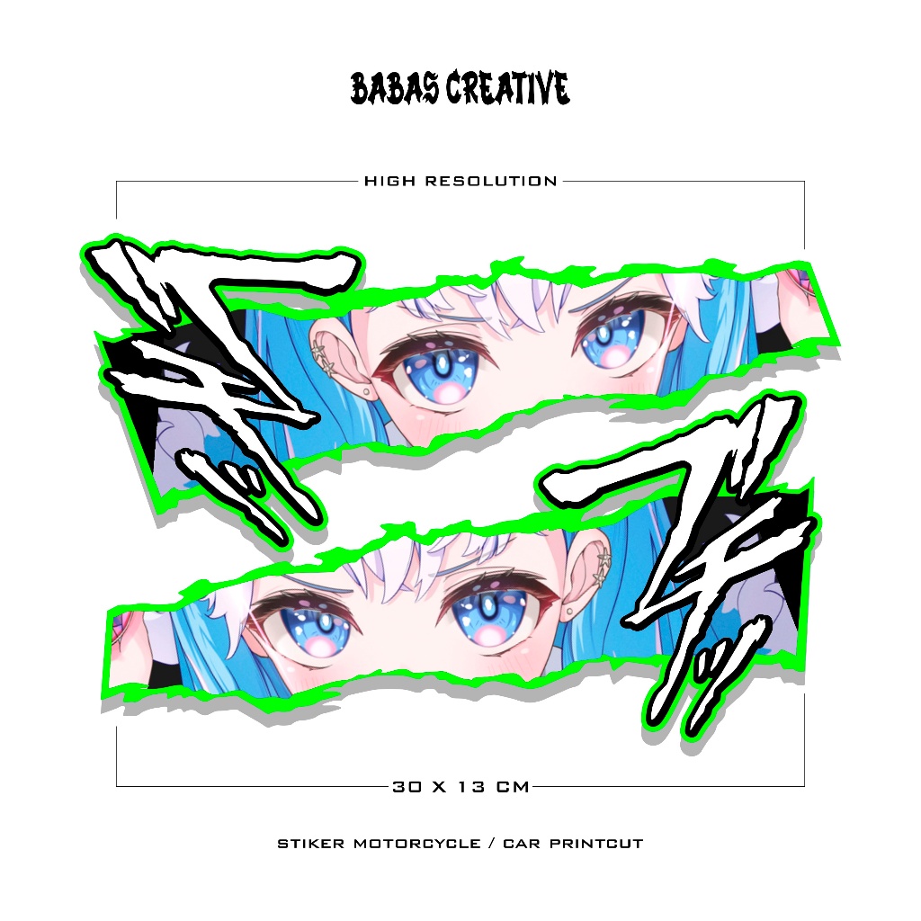 MATA Print CUT STICKER / EYE STICKER / COWBO MOTIF / STOCK DECALS ...