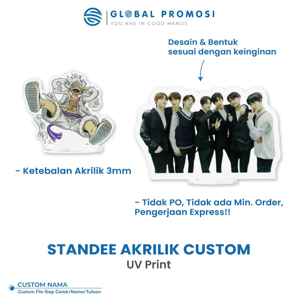 Acrylic Standee Custom Anime Kpop Character Stand Acrylic Uv Print ...