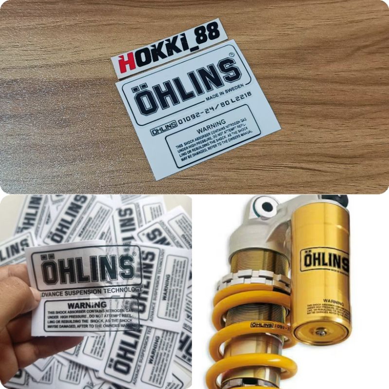 Ohlins transparent shock sticker | Shopee Philippines