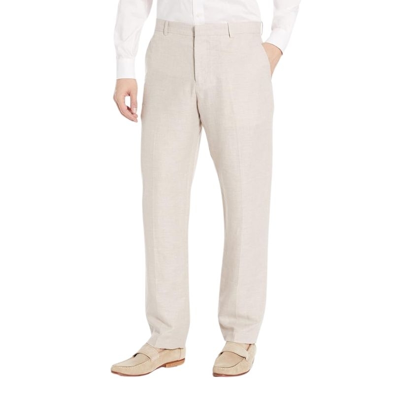 Men's Beige Beige Formal Semi-Formal Office Trousers | Shopee Philippines