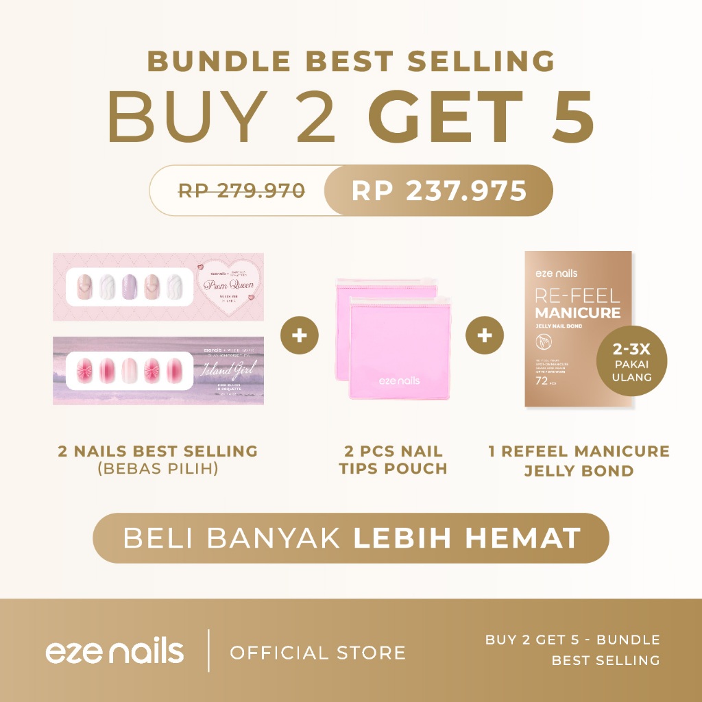 Best SELLING Nails BUNDLE: BUY 2 GET 5 (2 Spot On Nails + 1 Refeel ...