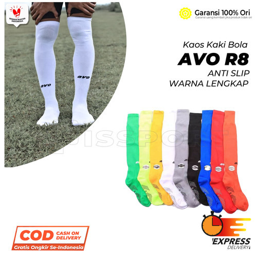 Avo ANTI-SLIP FOOTBALL SOCKS R8 LENGTH OVER KNEE ORIGINAL MANY COLORS ...