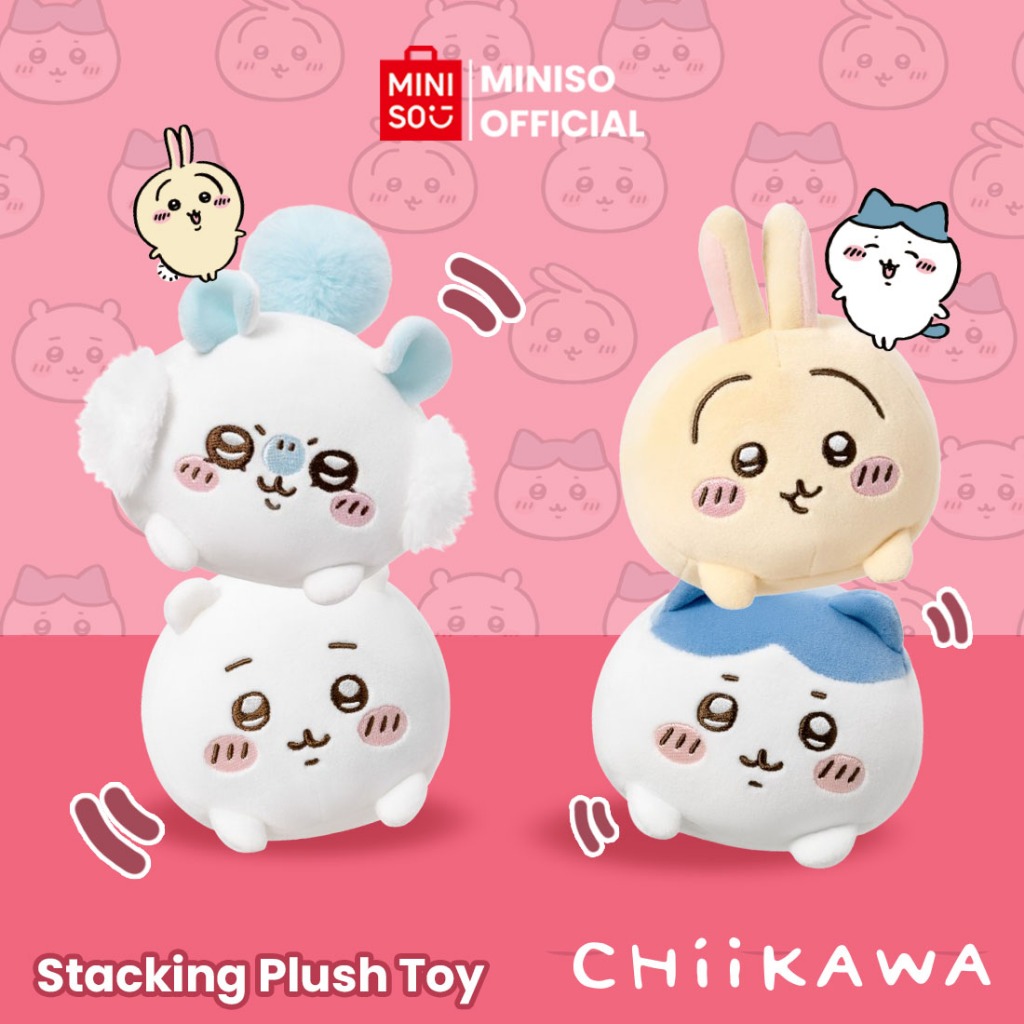 MINISO TOY - Miniso x Chiikawa Collection Stacking Plush Toy Cute Shaped Doll Plush Toy | Shopee ...