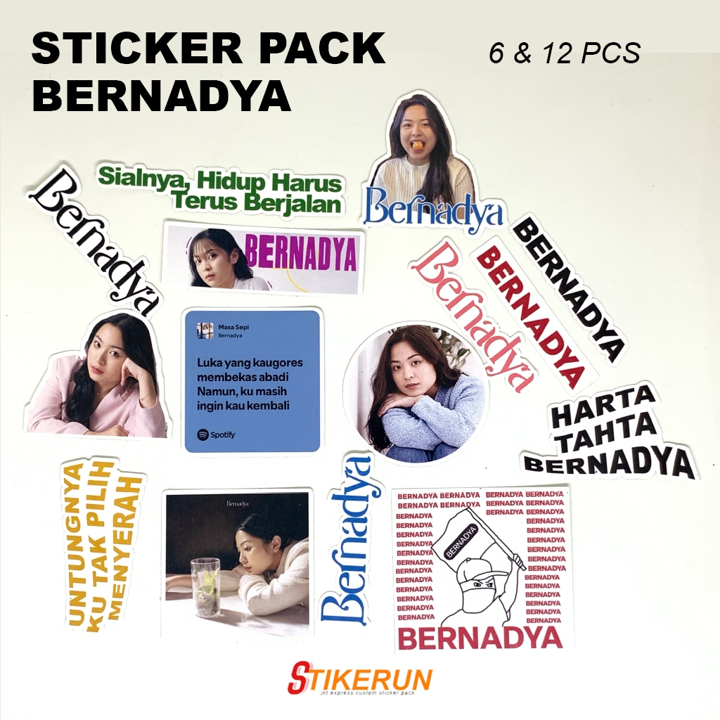 Bernadya Pack Stickers for Laptops, Tumblers, Motorcycles and Cars ...
