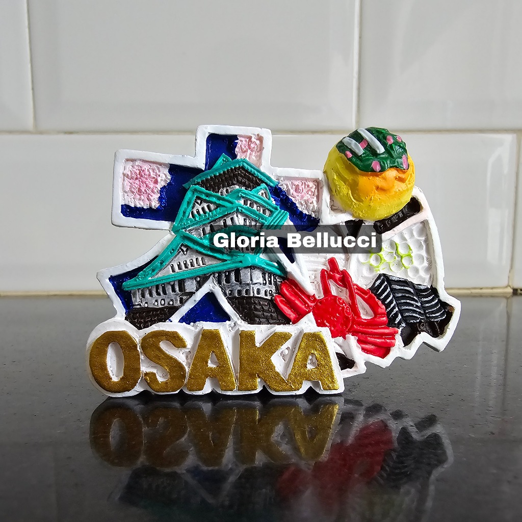 Fridge magnet osaka castle japan dontoburi souvenir from japan tokyo ...