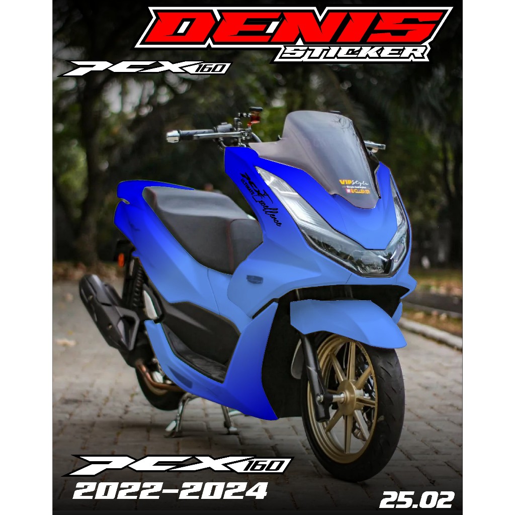 MERAH DECAL STICKER PCX 160 FULL BODY PCX NEWEST WHITE RED BLACK COLOR ...