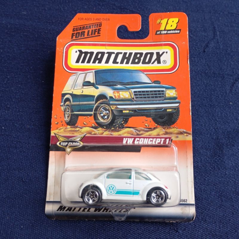 PUTIH Diecast Matchbox Mbx Top Class Volkswagen VW Concept 1 White ...