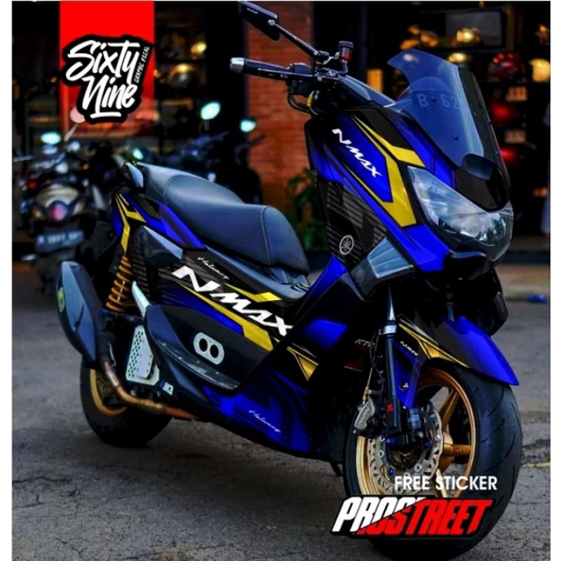 Sticker Decal Nmax Old Full Body Decal Yamaha Nmax 155 abs/Non abs 2015 ...